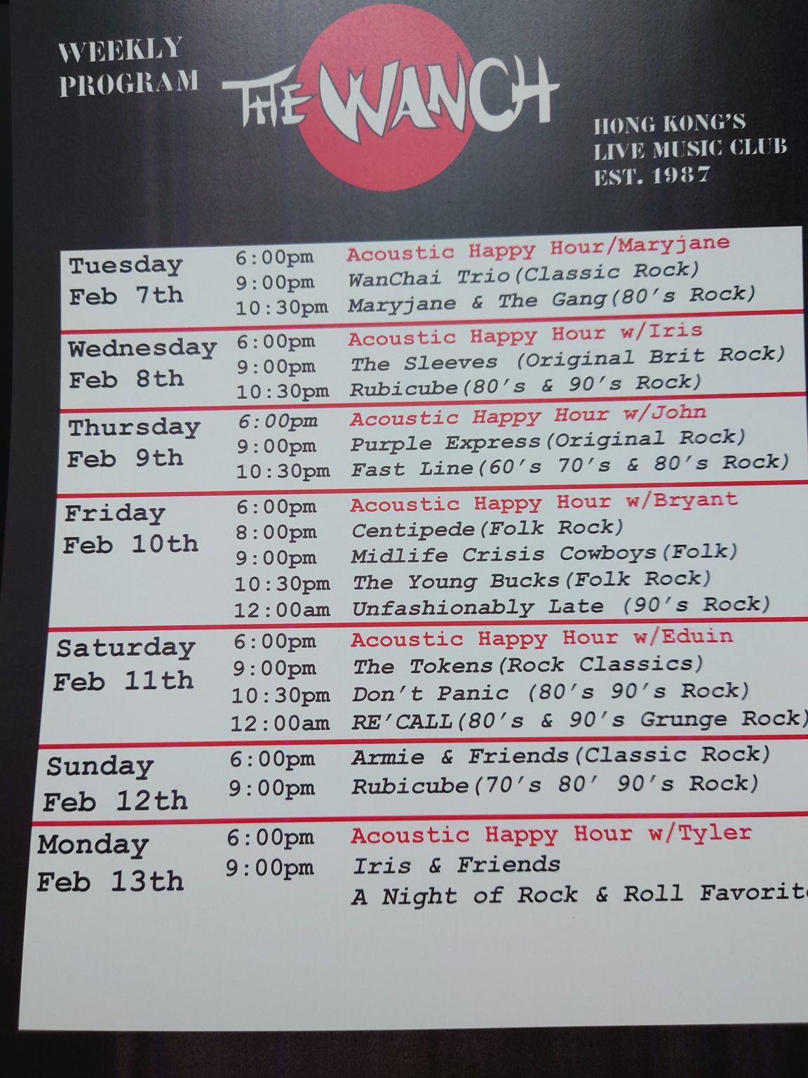 The Wanch – Hong Kong's Live Music Club