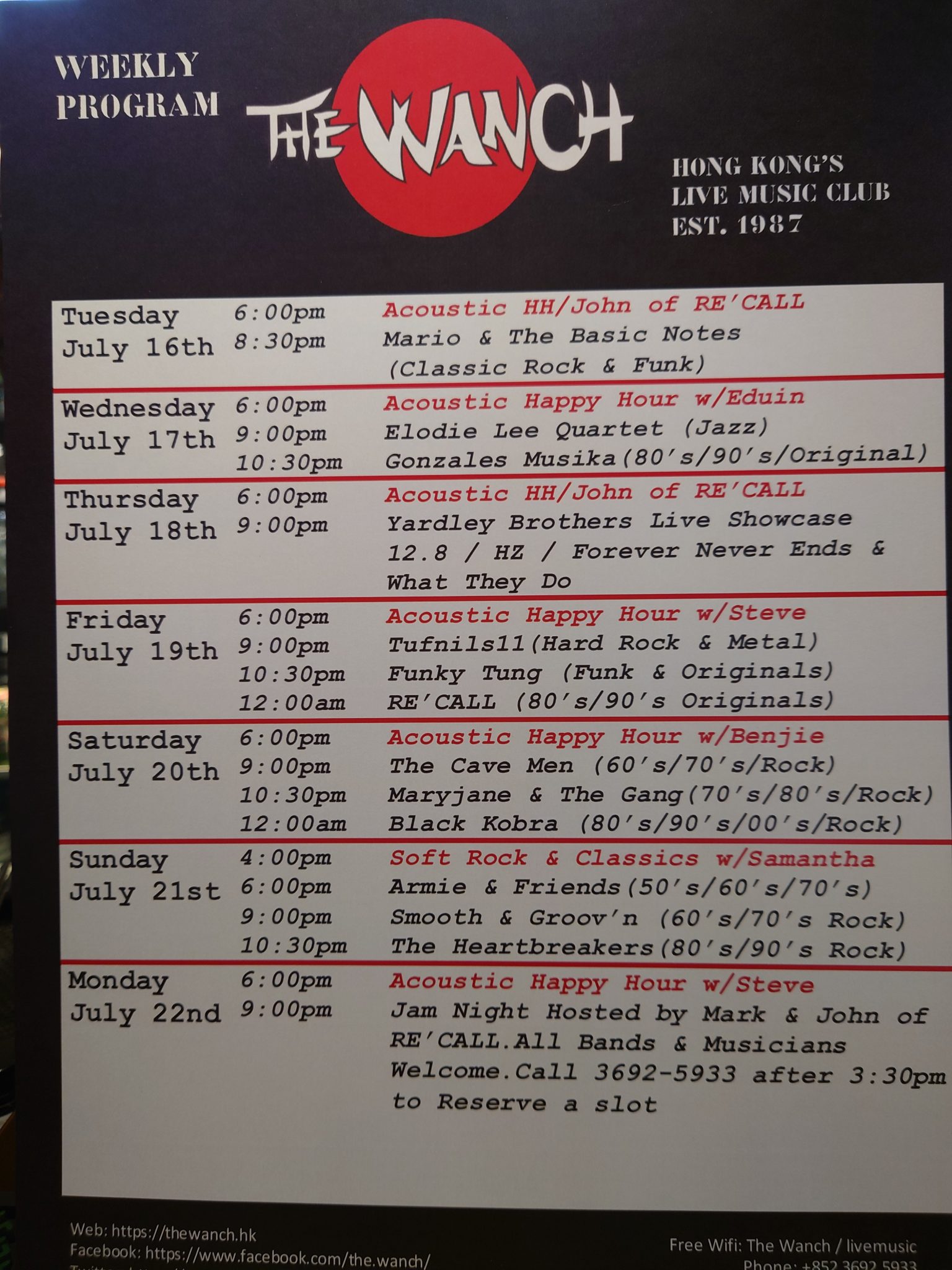 The Wanch – Hong Kong's Live Music Club