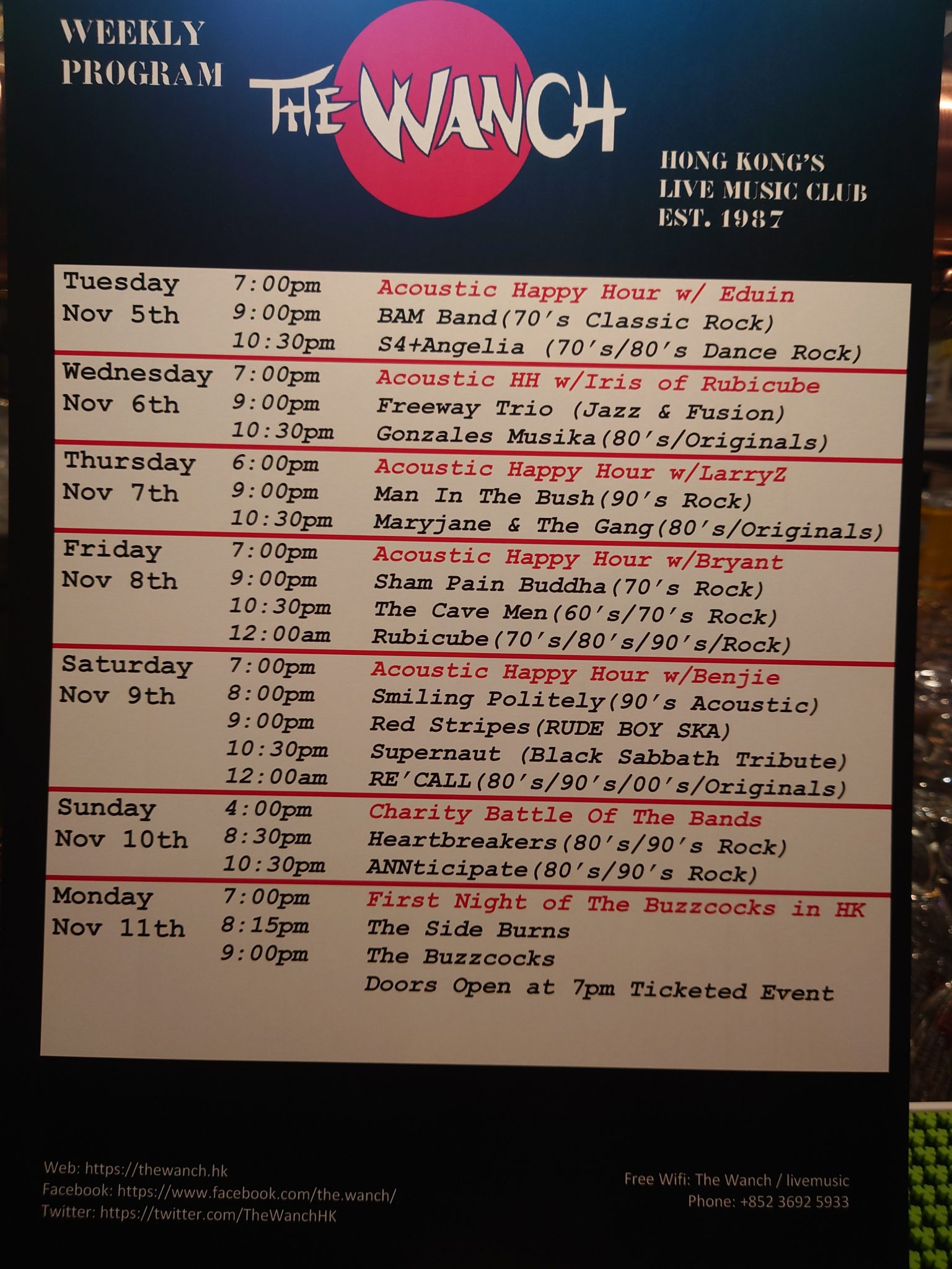 The Wanch – Hong Kong's Live Music Club