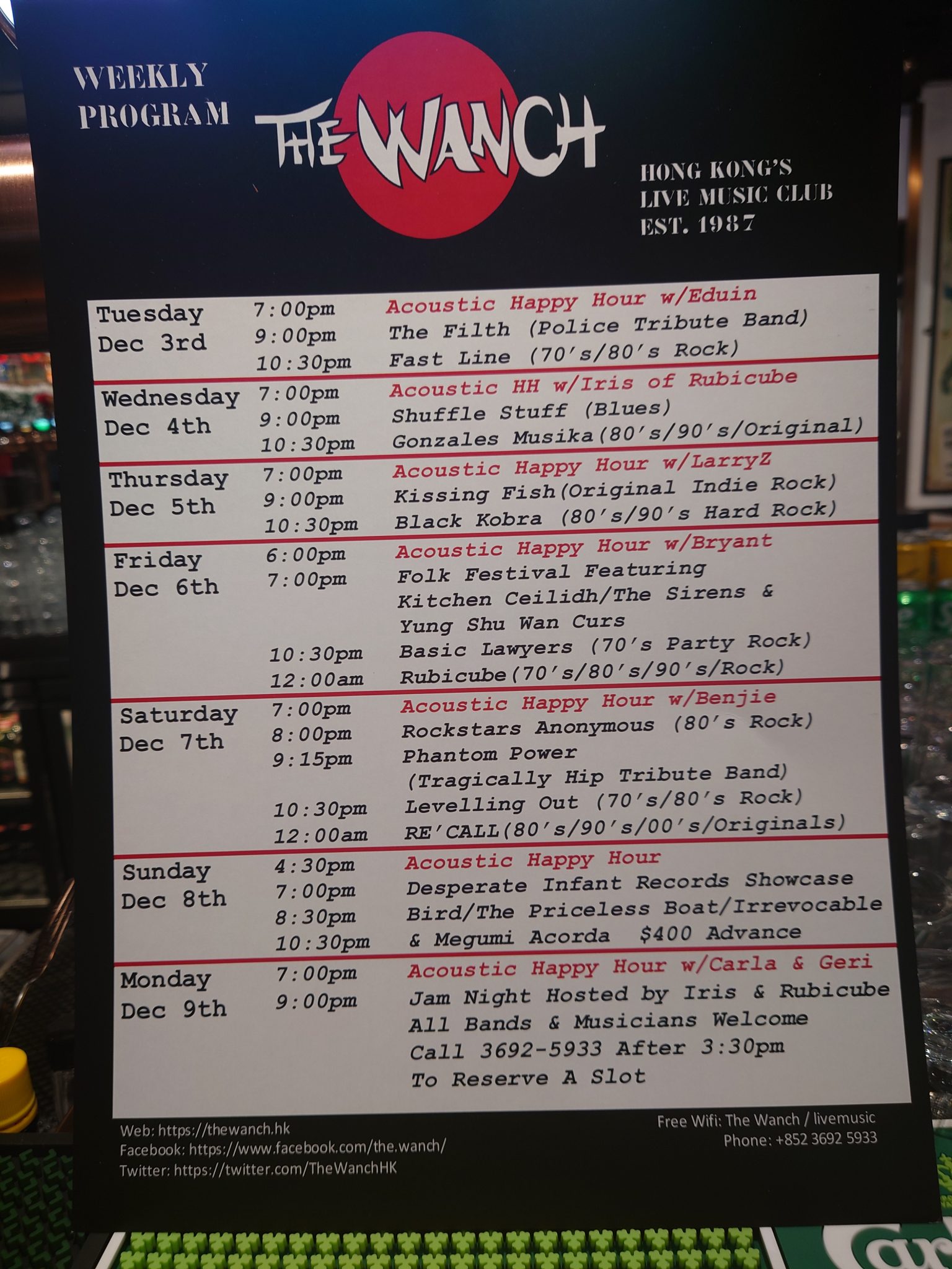 The Wanch – Hong Kong's Live Music Club